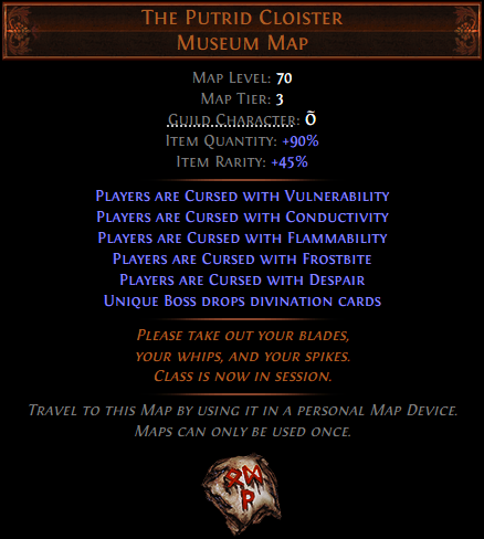 The Putrid Cloister (Museum Map) - Diablo 2 Store